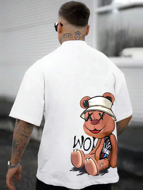 Manfinity EMRG Men Cartoon & Letter Graphic Tee | SHEIN USA