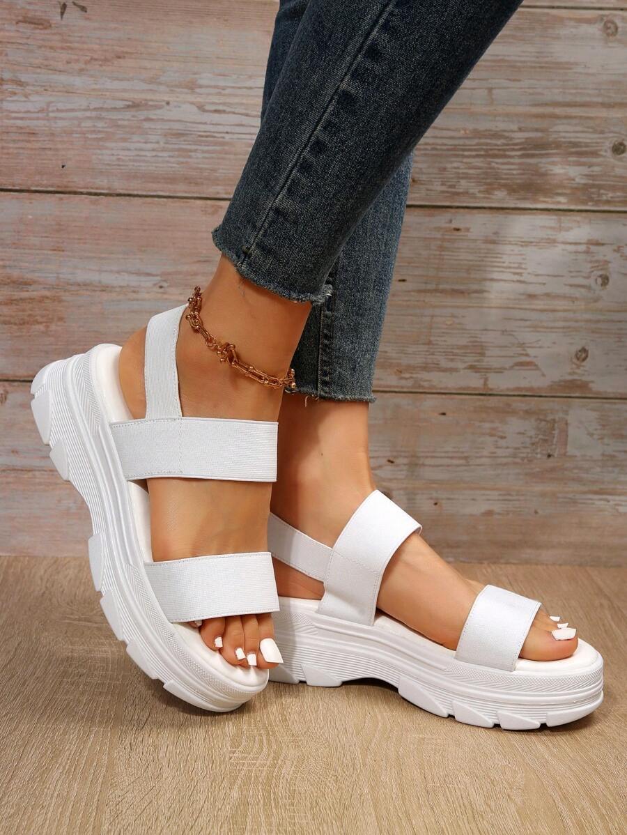 Women Minimalist Sport Sandals, Elastic Sporty Sandals | SHEIN USA