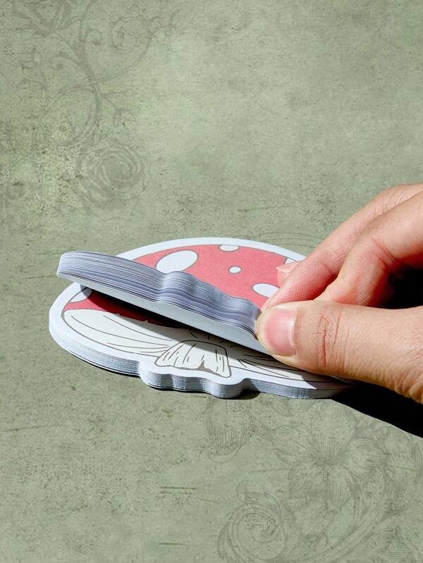 Kawaii 1pc Mushroom Shaped Sticky Note,Cute Easy To Post Sticky Note ...