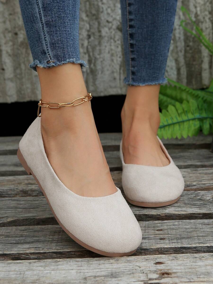 Women Minimalist Slip On Ballet Flats, Elegant Outdoor Flats | SHEIN USA