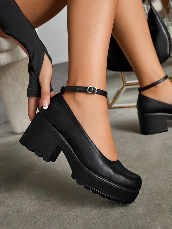 Cuccoo Everyday Collection Preppy Ankle Strap Court Wedges For Women ...