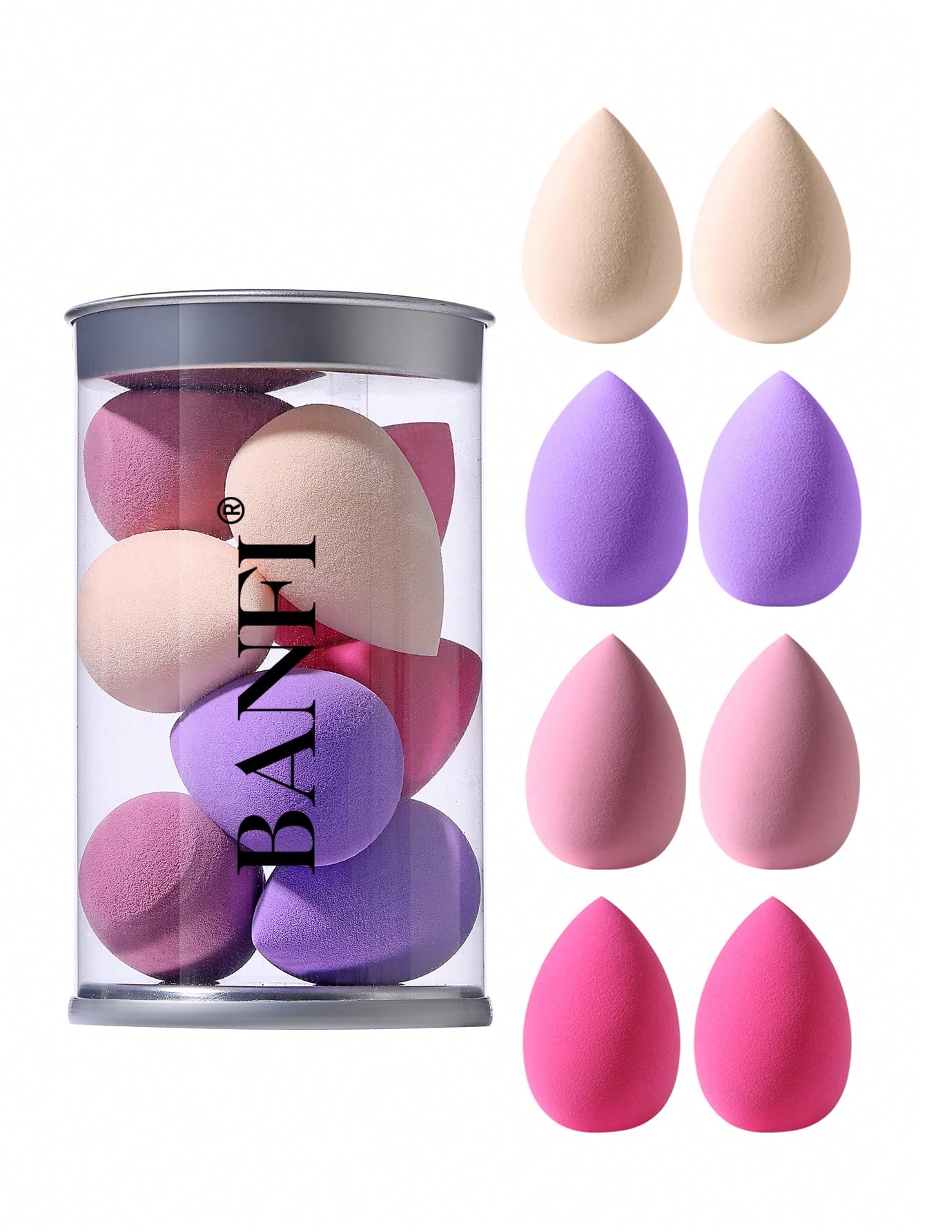 8PCS Mini Makeup Sponge,Suitable for Cream & Powder Concealer, Loose ...