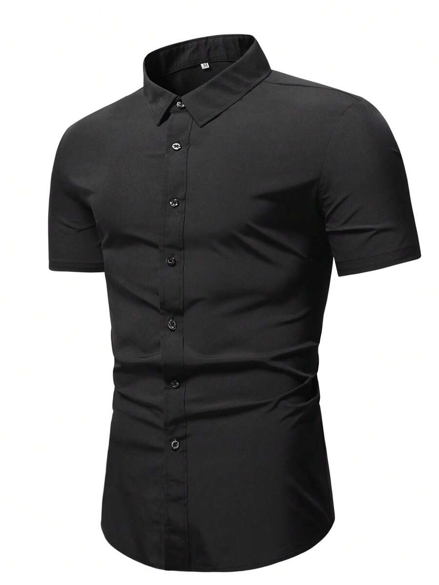 Men Solid Button Up Shirt | SHEIN USA