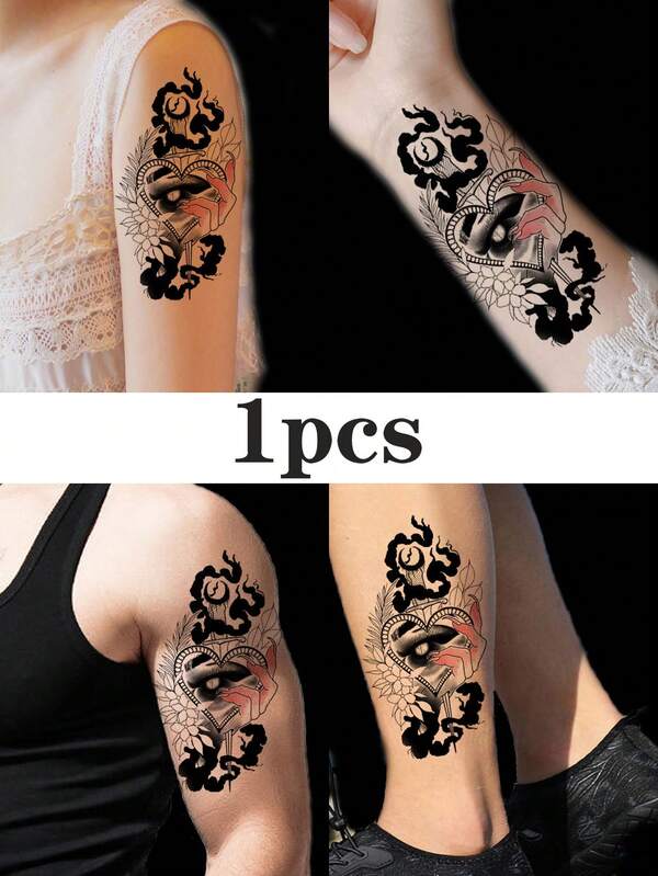 1sheet Flower Pattern Tattoo Sticker | SHEIN USA