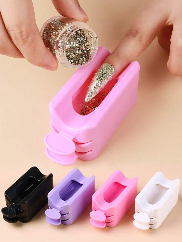 Double Layer Dip Powder Recycling Tray System with Scoops Nail Powder ...