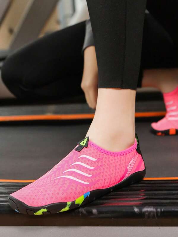 Women Colorblock Slip On Water Shoes, Sporty Outdoor Creek Shoes ...