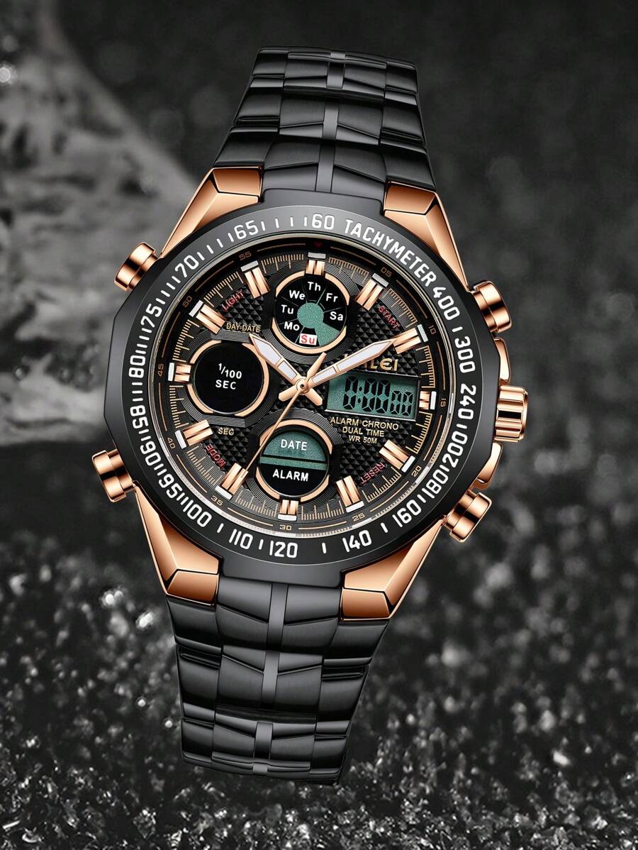 HALEI HALEI 1PC Men's Watch Sports Digital Clock Waterproof Electronic ...