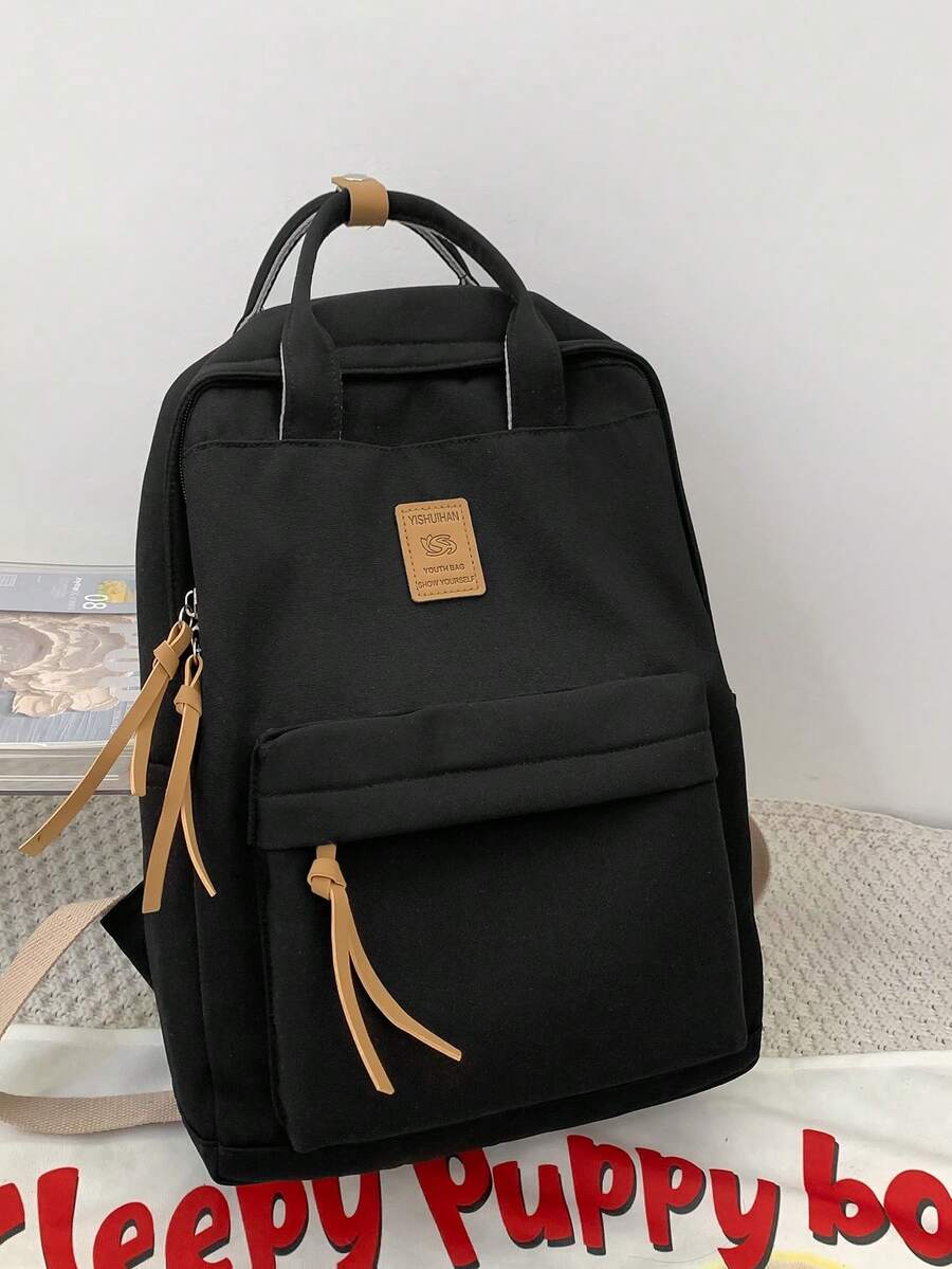 Black Backpack For 14-Inch (And Below) Laptop, School Bag, Travel Bag ...