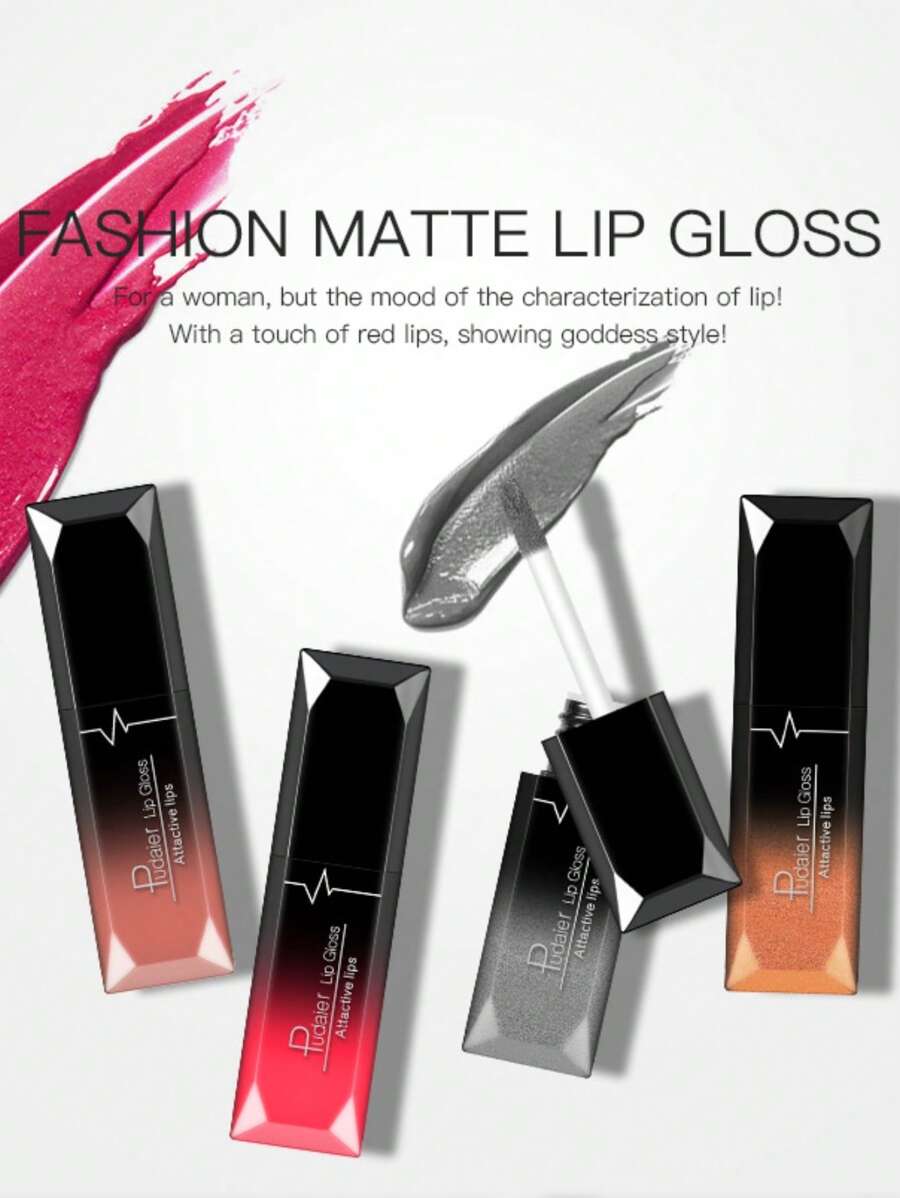 Pudaier Matte Mist Liquid Lipstick,Long-Wearing Matte Lip Gloss Non ...