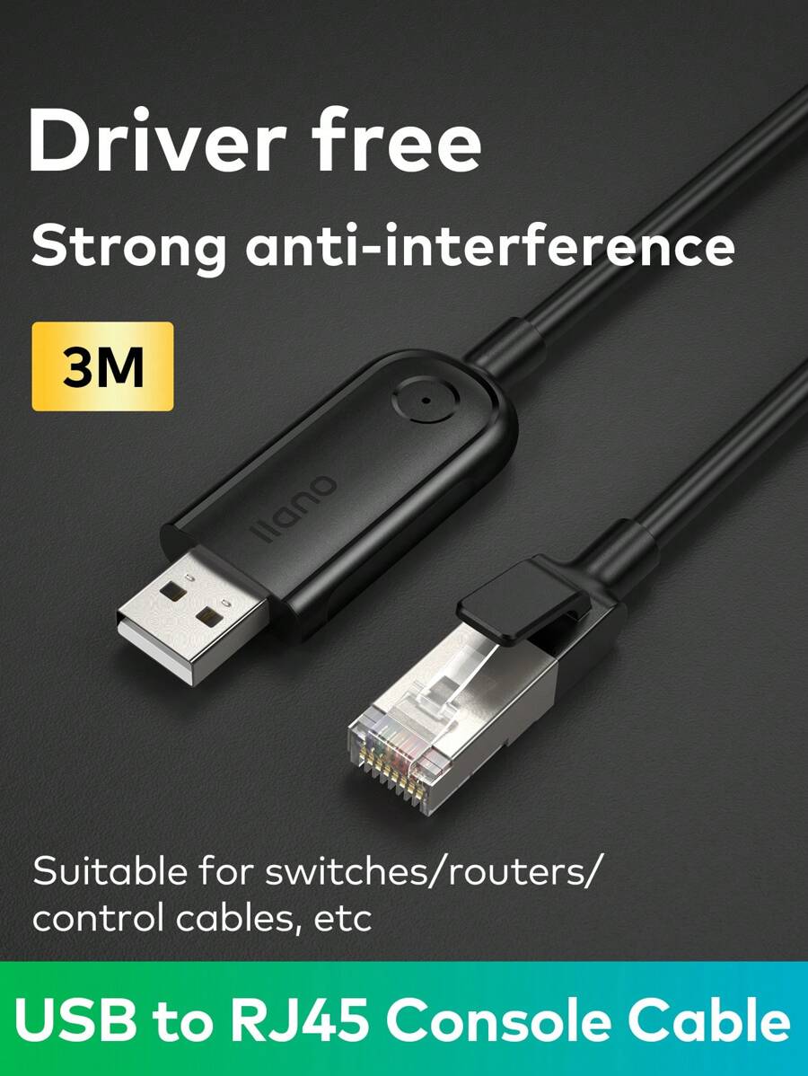 10 FT USB Console Cable, USB To RJ45 Serial Adapter, Compatible With ...