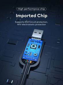 10 FT USB Console Cable, USB To RJ45 Serial Adapter, Compatible With ...