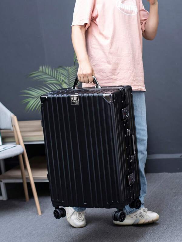 Aluminum Frame Suitcase Carry On Rolling Luggage Beautiful Boarding ...