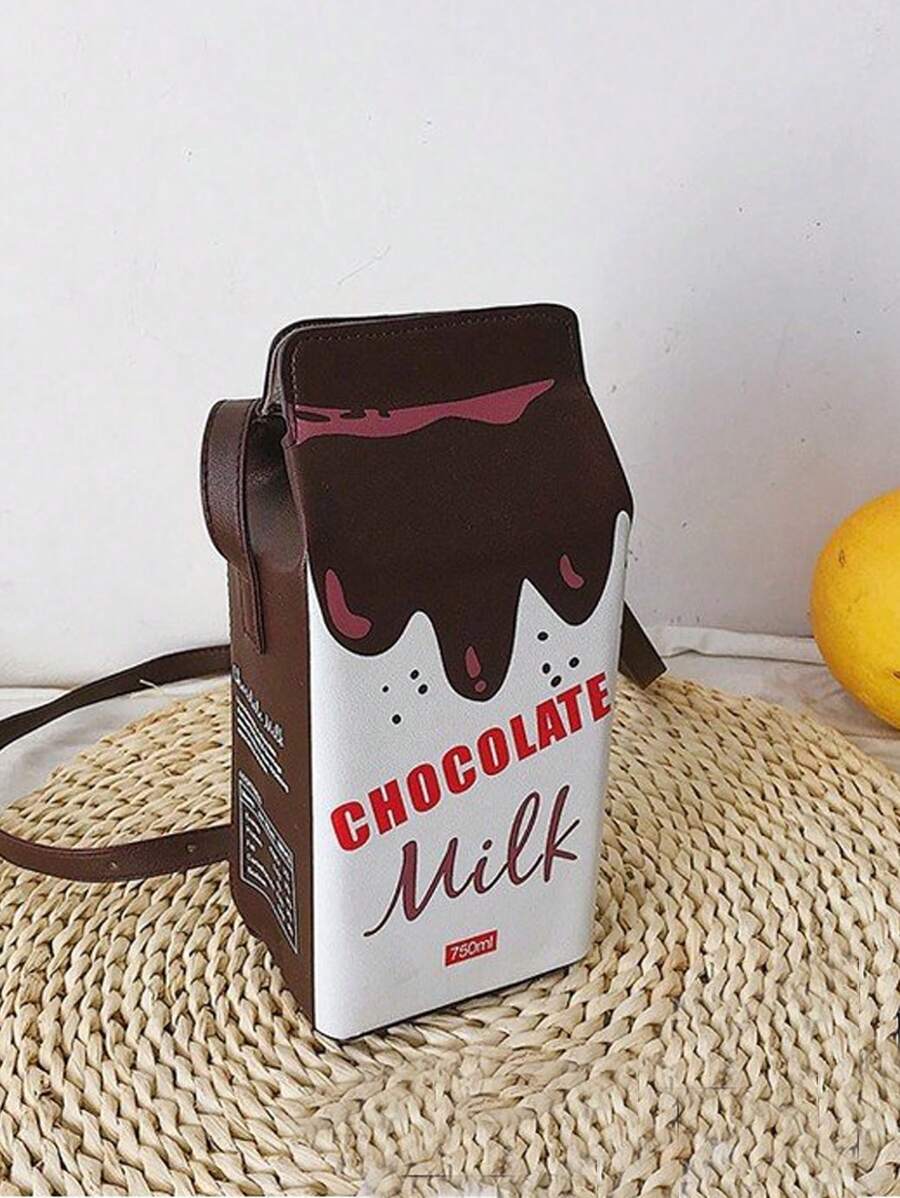 Mini Milk Box Design Novelty Bag Cute Crossbody Bag | SHEIN USA