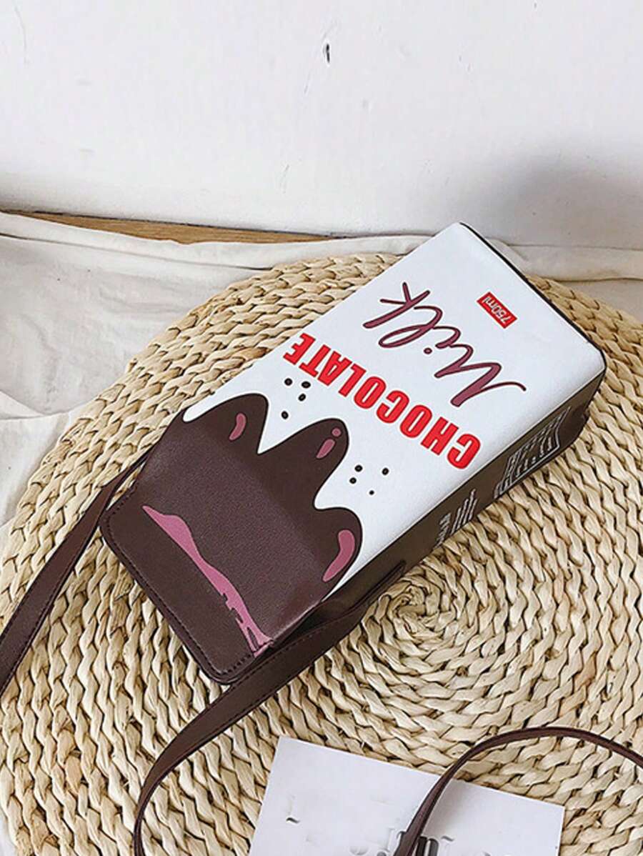 Mini Milk Box Design Novelty Bag Cute Crossbody Bag | SHEIN USA