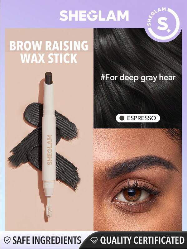 SHEGLAM Brow Raising Wax Stick - Espresso Dual-Ended Eyebrow Tint With ...