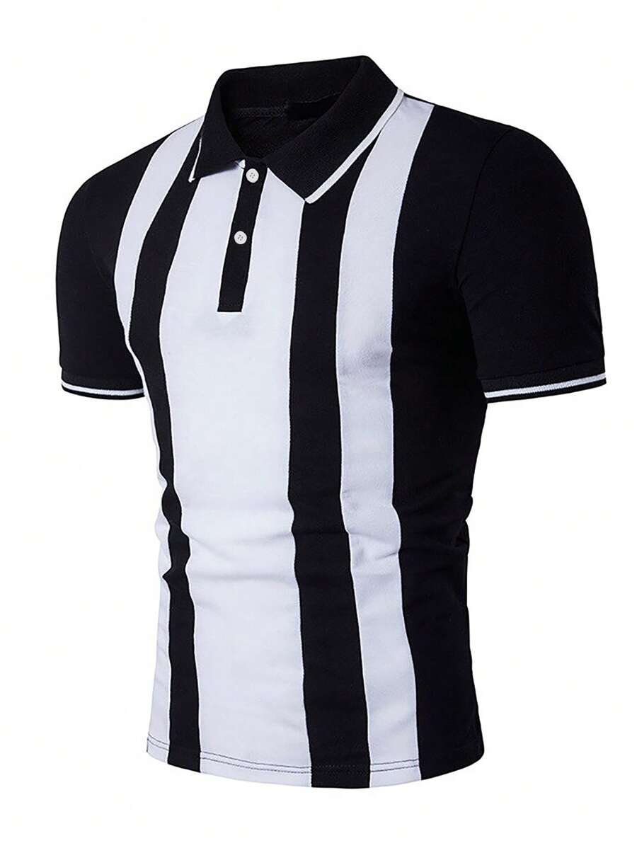 Men Two Tone Polo Shirt | SHEIN USA