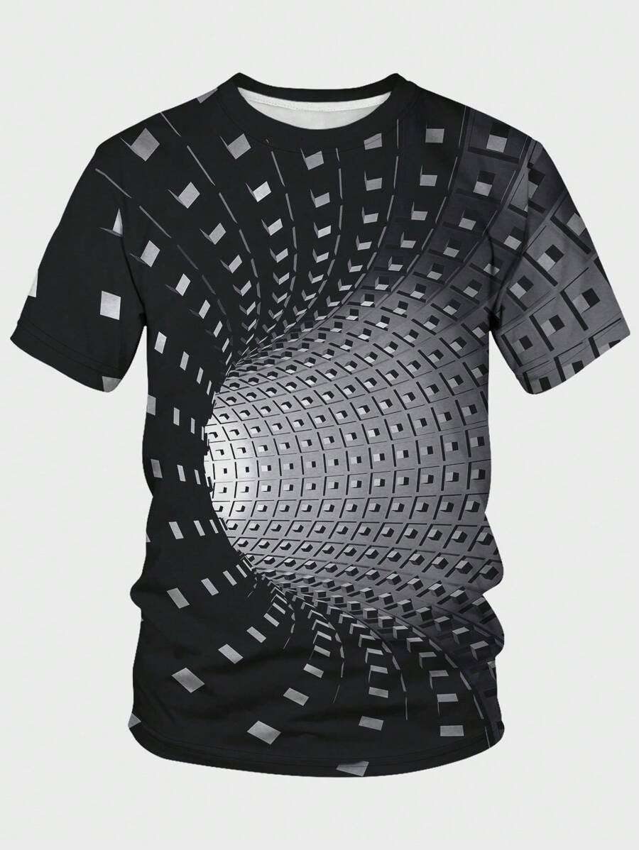 Manfinity LEGND Men T-Shirts Fit Crew Neck Short Sleeve Graphic Tee ...