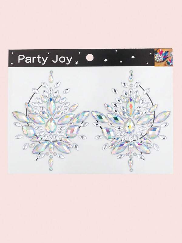 1pc Resin Rhinestone Body Art Sticker For Chest Decoration, Costume ...