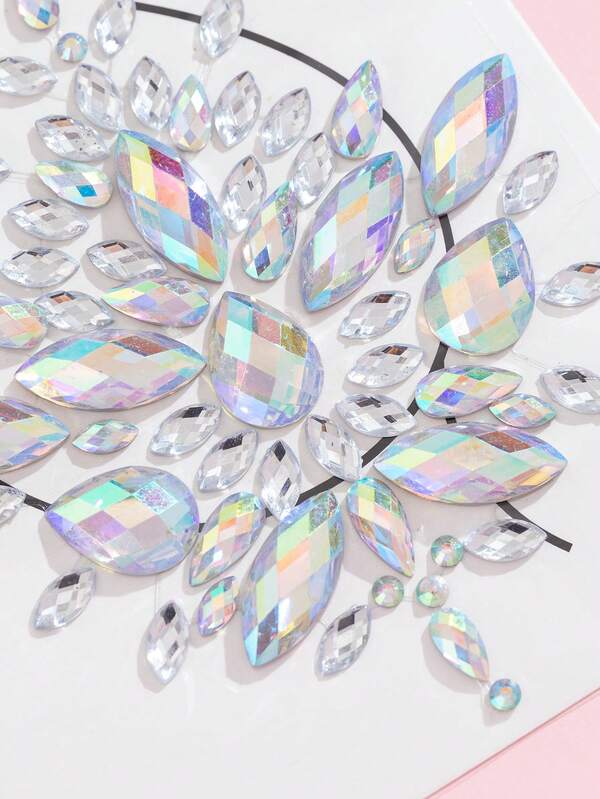 1pc Resin Rhinestone Body Art Sticker For Chest Decoration, Costume ...