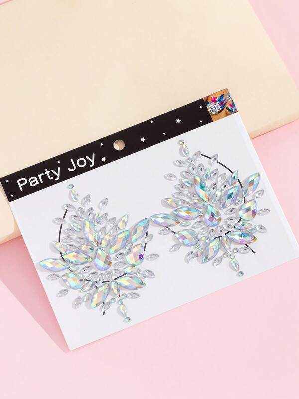 1pc Resin Rhinestone Body Art Sticker For Chest Decoration, Costume ...