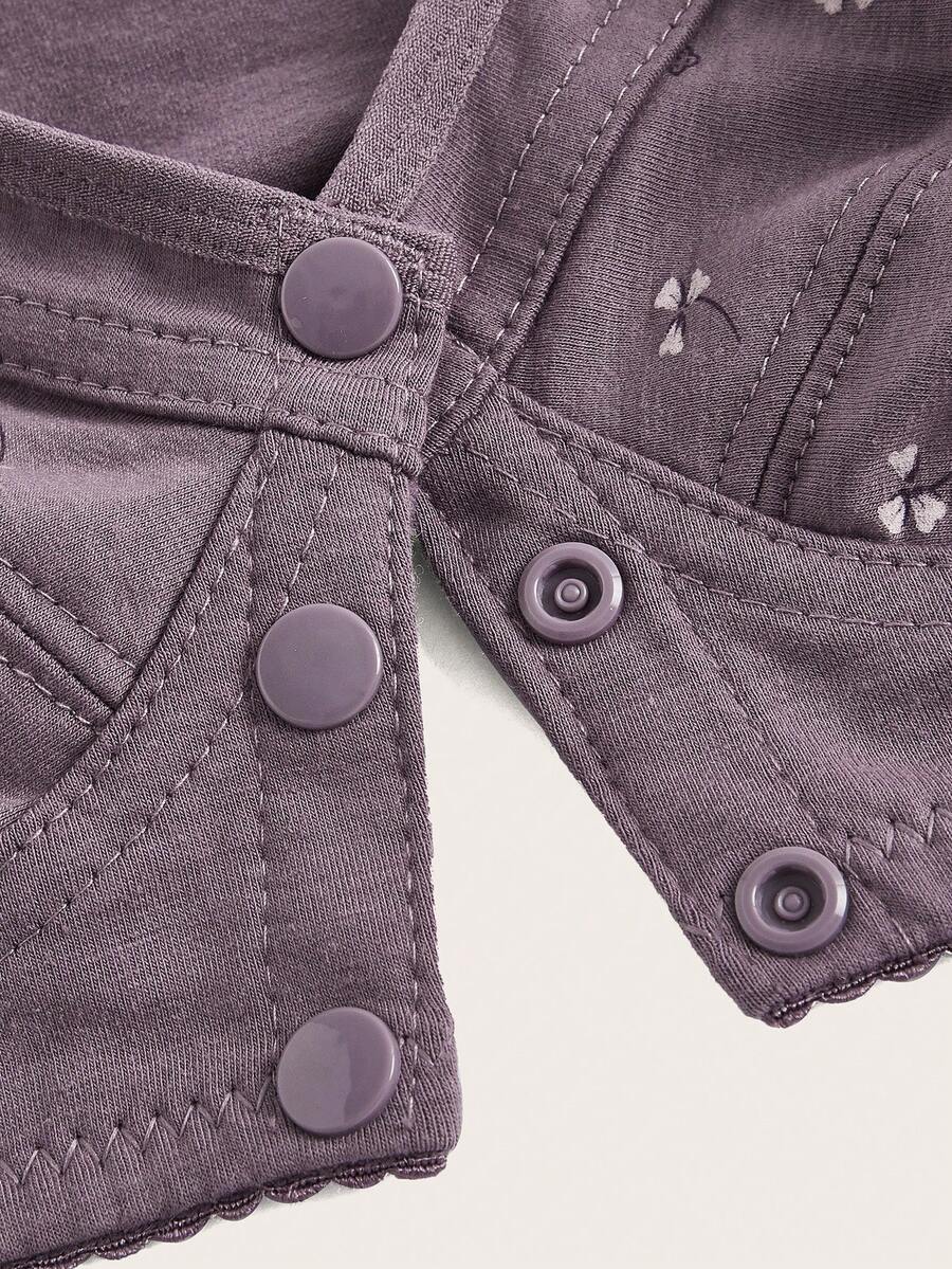 Plus Floral Print Button Front Bra | SHEIN USA