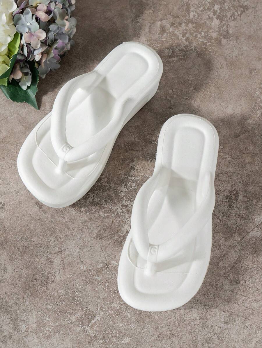 Women Minimalist Flip-Flops, Fashion White EVA Flip Flops | SHEIN USA Women Minimalist Flip-Flops, Fashion White EVA Flip Flops | SHEIN USA