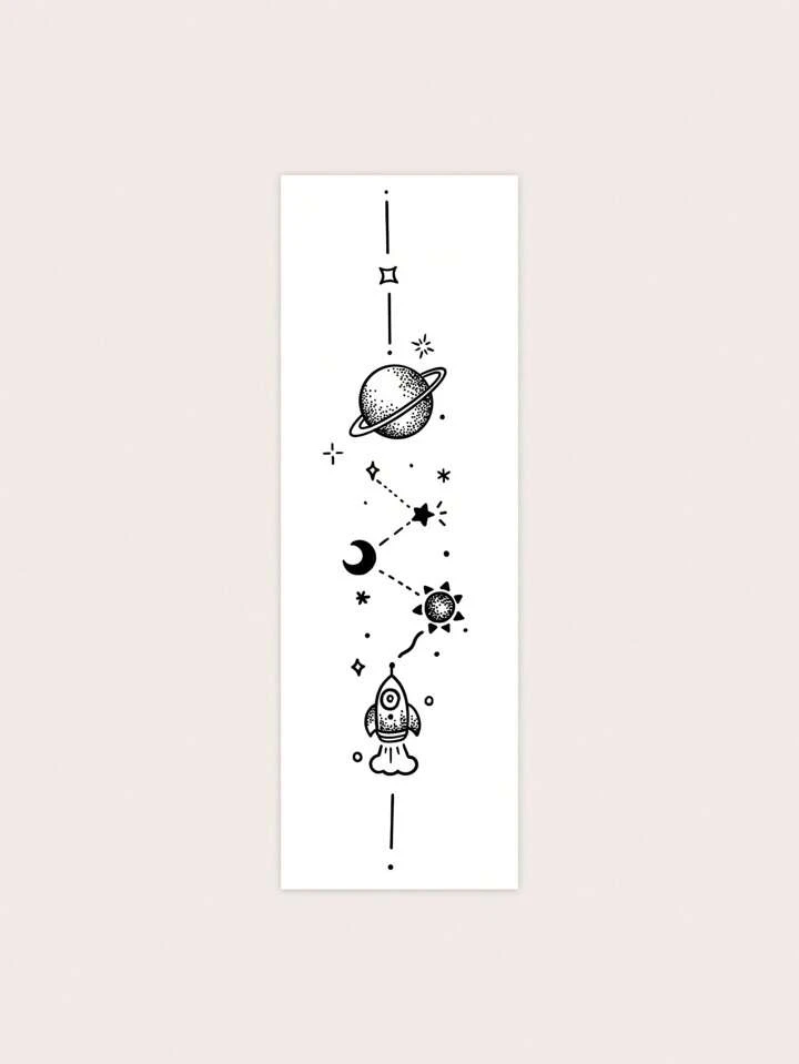 Simple Space Tattoo Designs