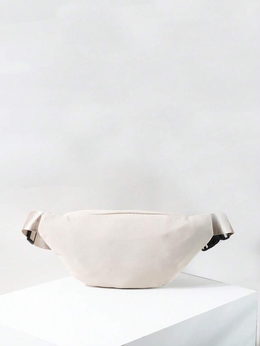 Metal Decor Release Buckle Detail Fanny Pack, Preppy Bum Bag For The ...