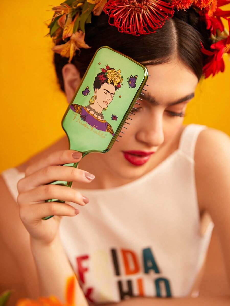 Frida Kahlo X SHEIN Portrait Pattern Air Cushion Comb | SHEIN EUR
