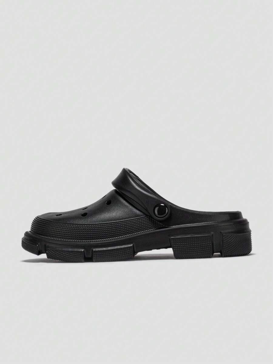 Women Hollow Out Vented Clogs, Cool Summer Black EVA Clogs | SHEIN UK