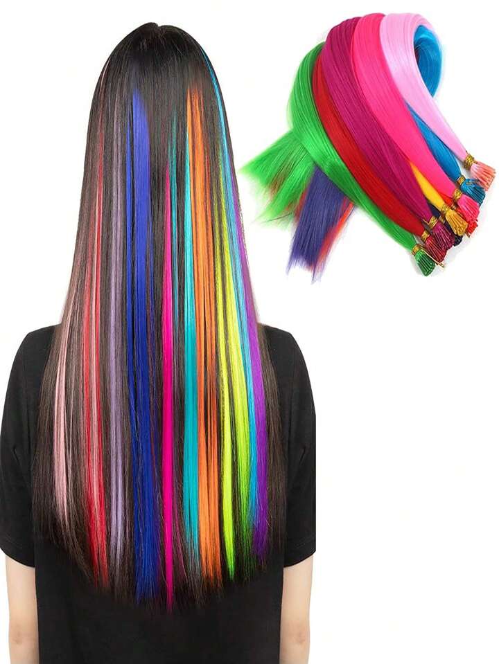 Rainbow Ombre Hair Extensions