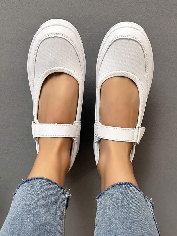 Women Hook-and-loop Fastener Ankle Strap Rocking Shoes, Sporty Outdoor ...