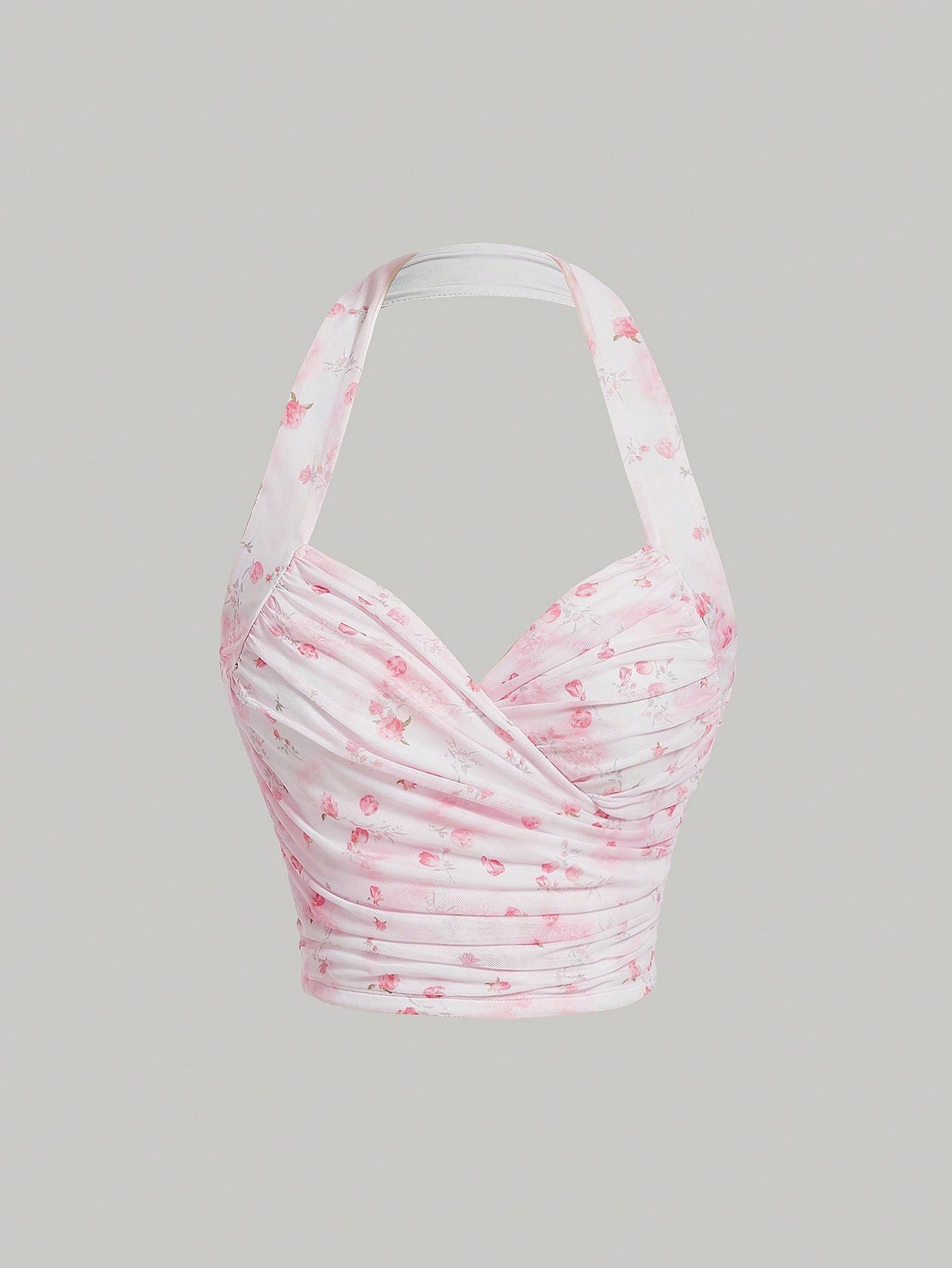 SHEIN MOD Floral Print Halter Top | SHEIN USA