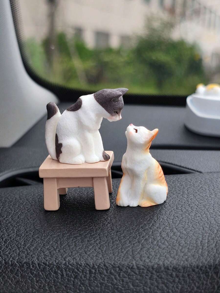 3pcs Cat Shaped Car Ornament | SHEIN USA