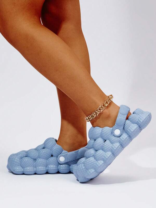 Women Geometric Design Multi-way Wear Clogs, Fashionable Summer EVA ...