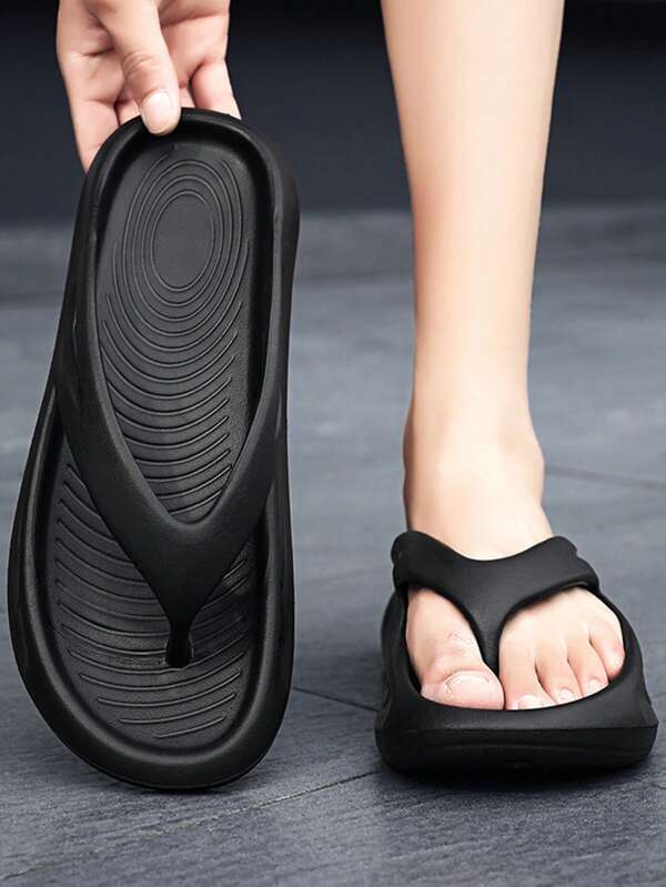 Men Minimalist Flip Flops, Black Outdoor EVA Flip Flops | SHEIN USA Men Minimalist Flip Flops, Black Outdoor EVA Flip Flops | SHEIN USA