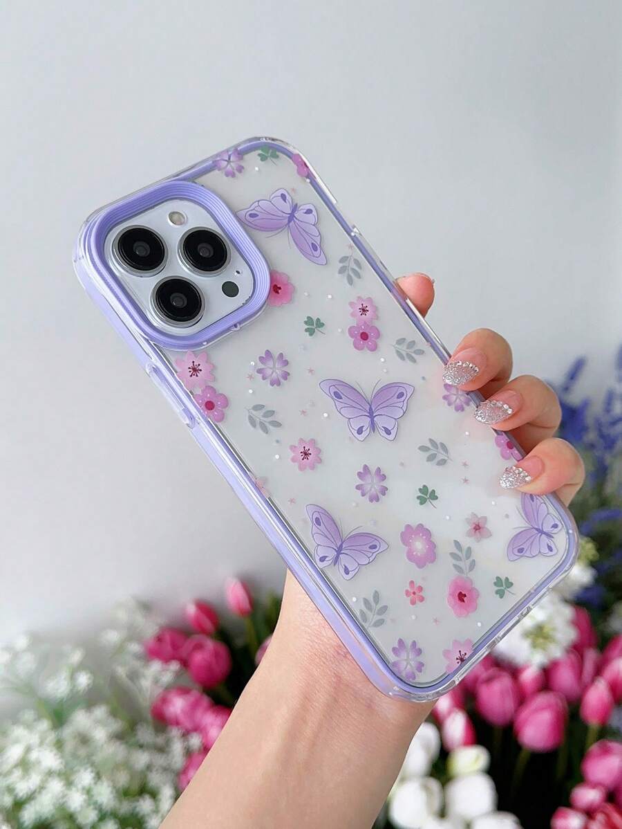 Butterfly Pattern Anti-fall Phone Case | SHEIN USA
