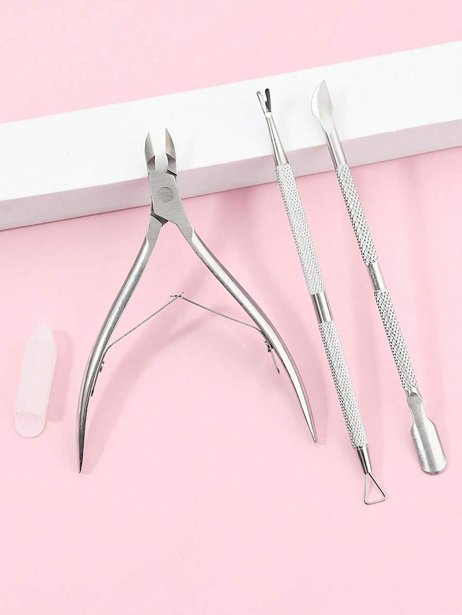 Nail Nipper Set 1pc Stainless Steel Nail Clippers With 2pcs Nail File ...