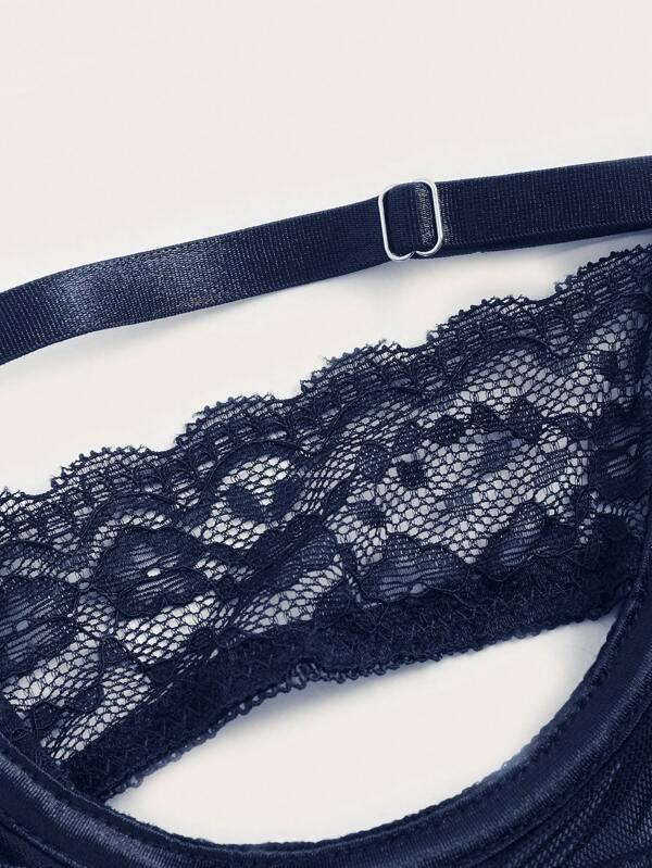 Floral Lace Cut Out Bra | SHEIN USA