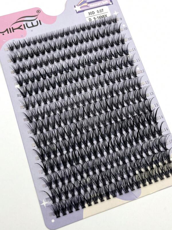 False Eyelashes,280Pcs 30D/40D D Curl Mix 9-16Mm False Eyelashes Diy ...