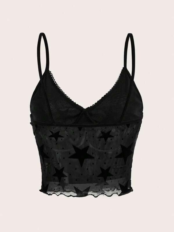 Grunge Punk Star Print Cami Top | SHEIN UK