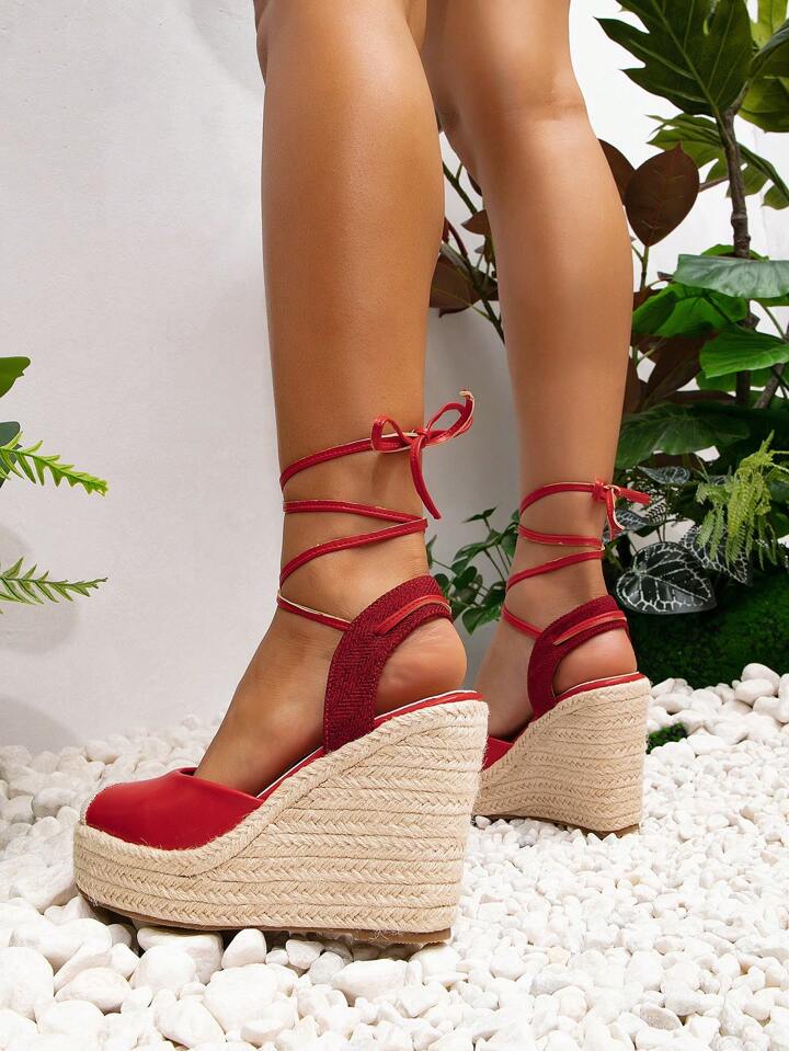 Tie Up The Leg Wedges