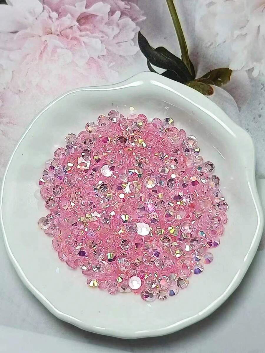 Black Friday Strawberry Pink Rhinestone Nail Art Decoration, 10pcs ...