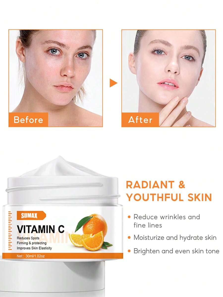 Vitamin C Cream Face & Body Lotion Moisturizer | Anti Aging Skin Care ...