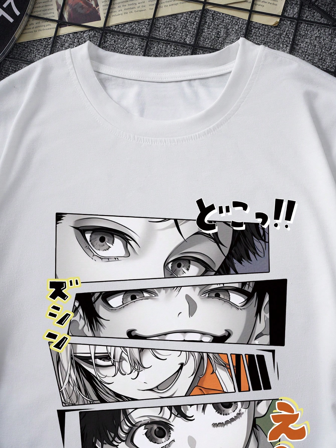 Men Anime & Japanese Letter Graphic Tee | SHEIN UK