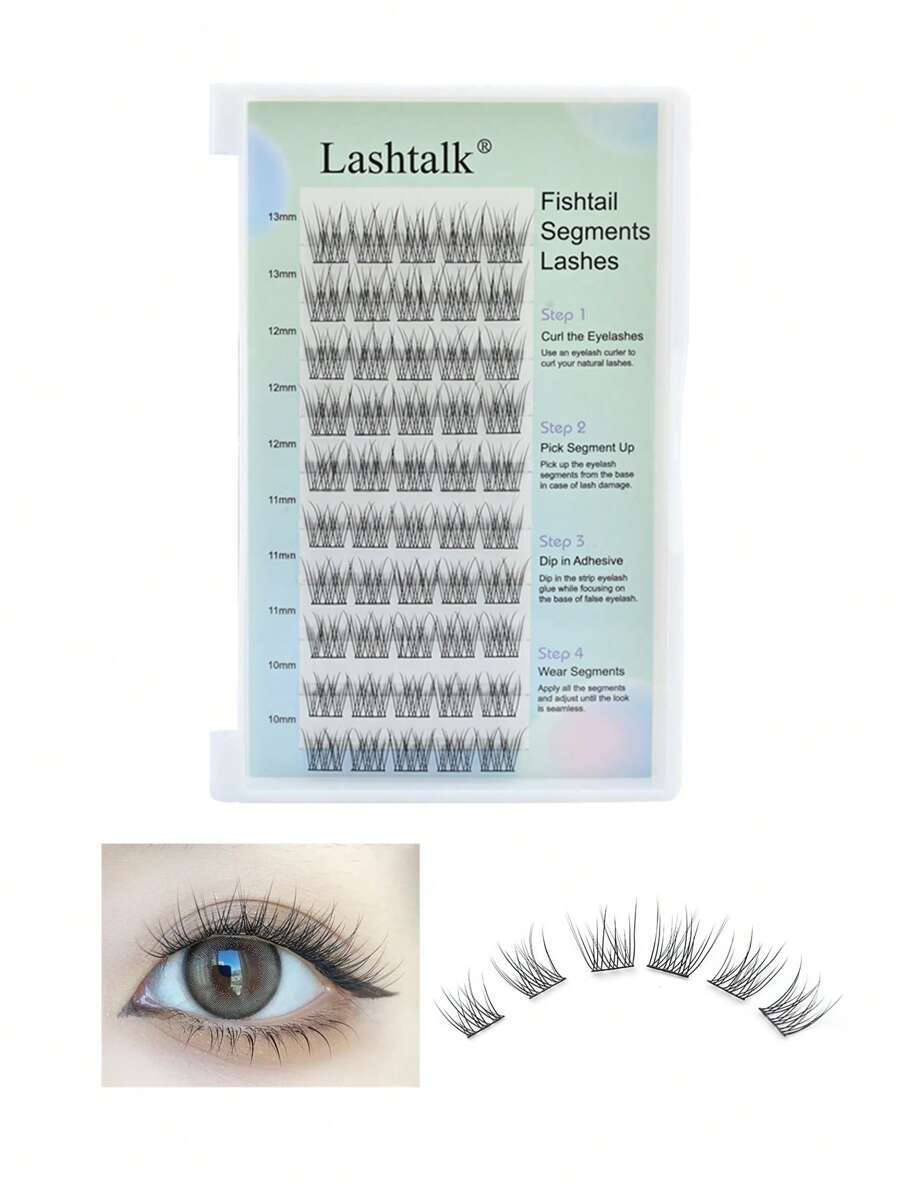False Eyelashes,1Box Mermaid Tail Segment Individual Diy Fishtail ...