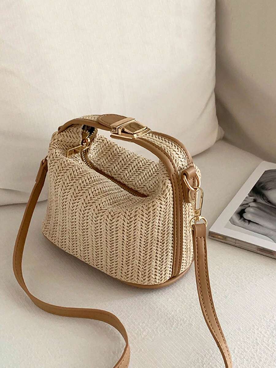Mini Straw Bag Top Handle Vacation Style | SHEIN UK