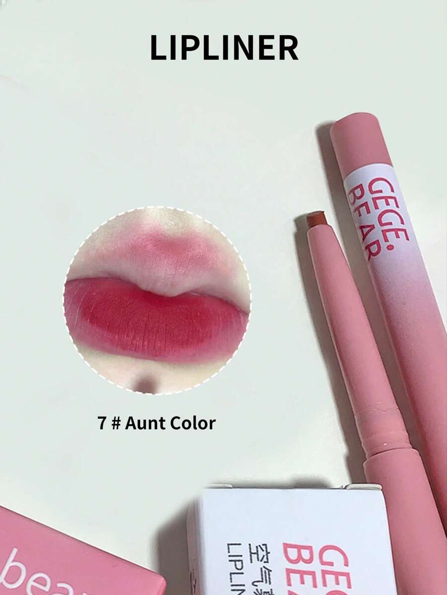Gege Bear Matte Waterproof Lip Liner,Natural Outline Sculpting Lip Liner Long-Lasting Lipliner ...