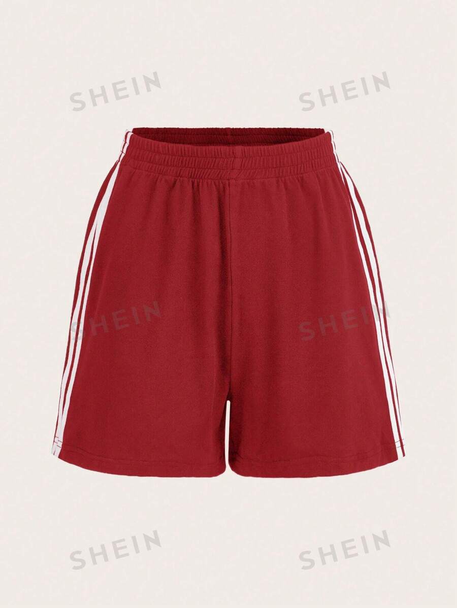 SHEIN EZwear Striped Side Track Shorts | SHEIN UK