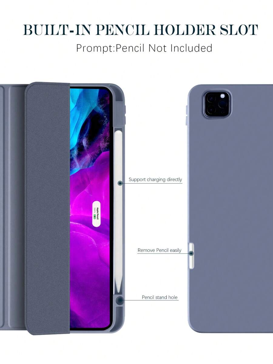 Capa Protetora de iPad de Cor Sólida Apple com Compartimento para ...